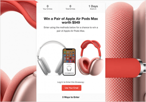 12 Giveaway Landing Page Examples Analyzed for 2025
