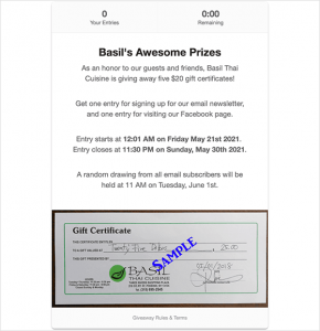 How to Do a Gift Card Giveaway (with Examples & Ideas)